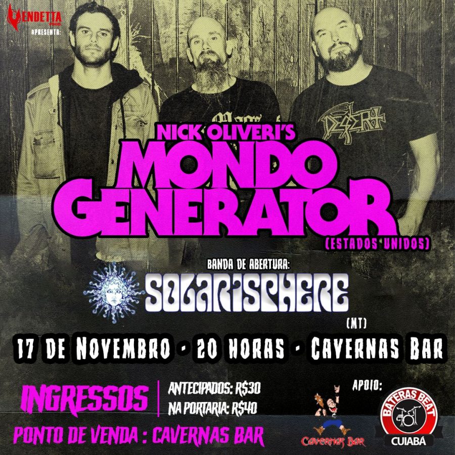 MONDO GENERATOR: Turnê da banda de ex-Kyuss passará por Cuiabá em ...